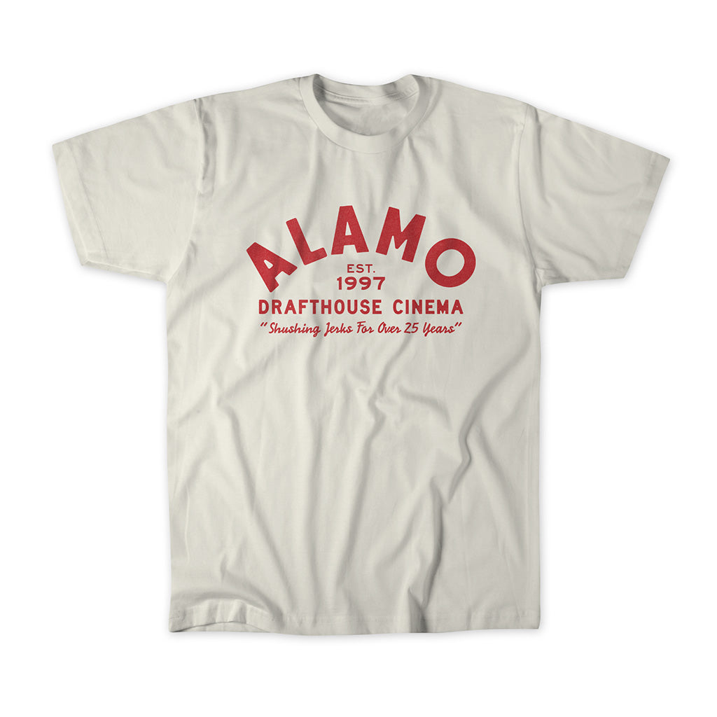 Shushing Since '97 T-Shirt – AlamoMart – Alamo Drafthouse